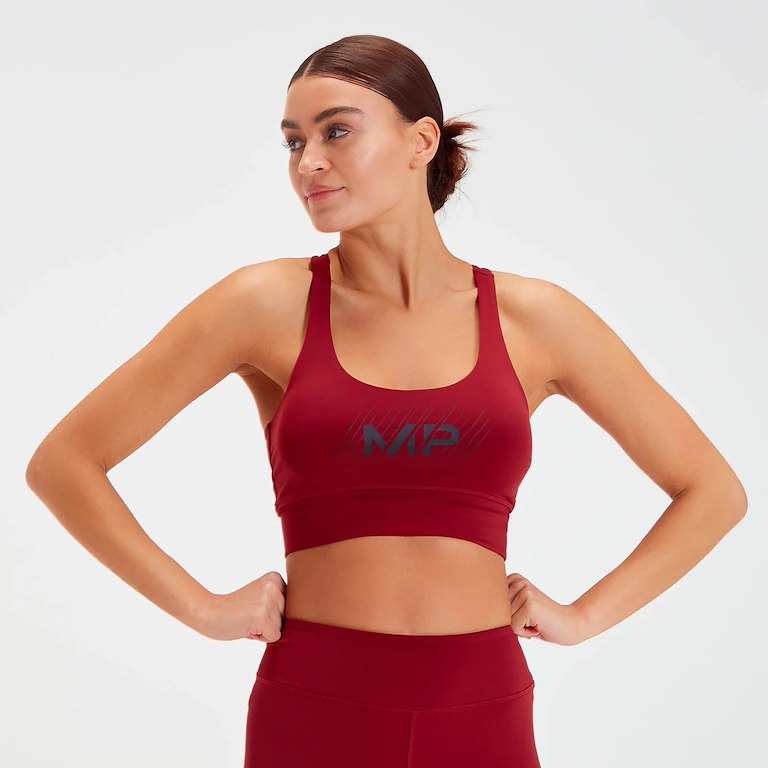 MP Women's Sports Bra - ženski sportski grudnjak - tamnocrveni