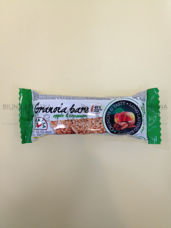 Granola bar jabuka cimet