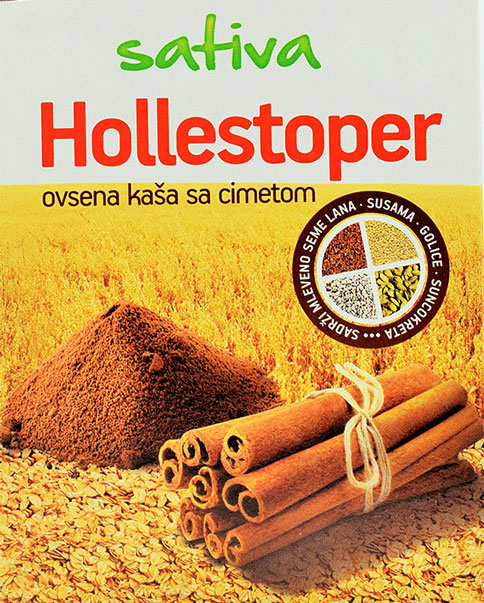 Hollestoper ovsena kaša sa cimetom 2x70g