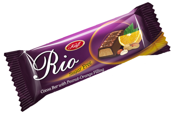 Kakao bar sa kikirikijem i narandžom Rio 30g
