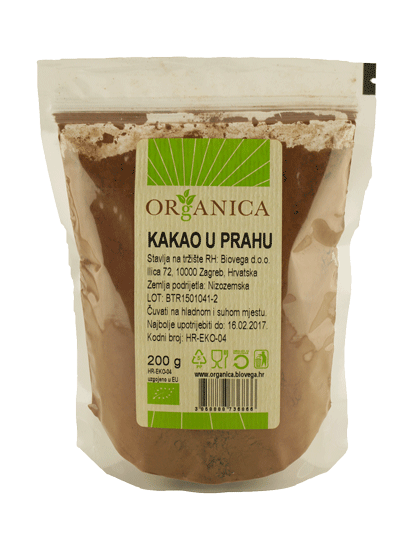 Kakao u prahu 200g Organica (organski proizvod)