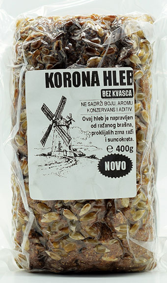 Korona hleb bez kvasca 400g Unimiller