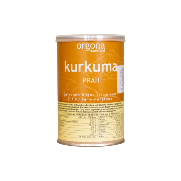 Kurkuma u prahu 150g Orgona (organski proizvod)