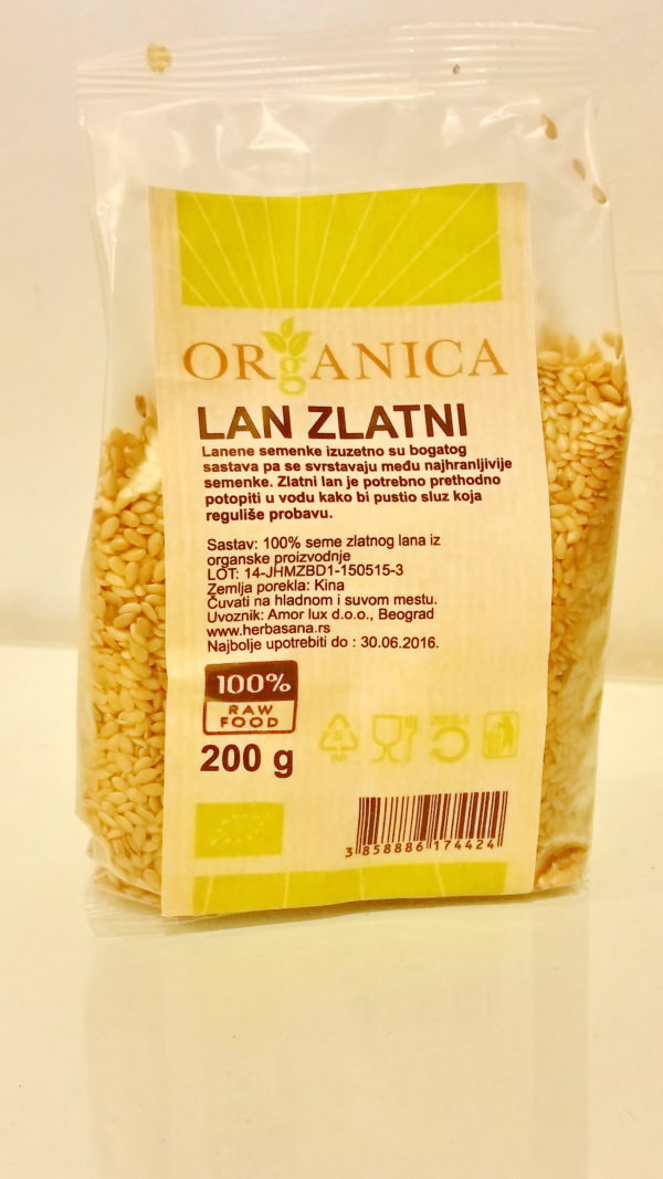 Lan zlatni 200 gr Organica (organski proizvod)