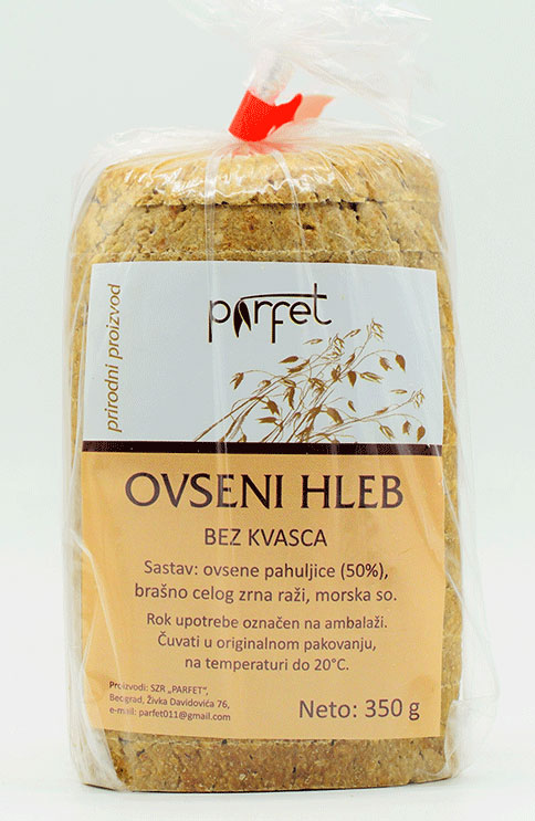 Ovseni hleb bez kvasca 350g