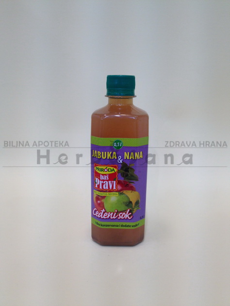 Pravi sok od jabuke i nane – 500 ml