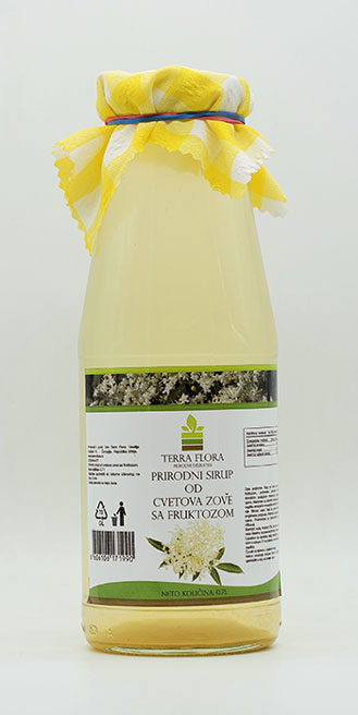 Prirodni sirup od cvetova zove sa fruktozom 700ml