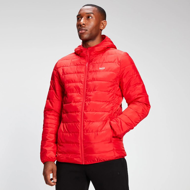 MP Men's Lightweight Hooded Packable Puffer Jacket - Danger