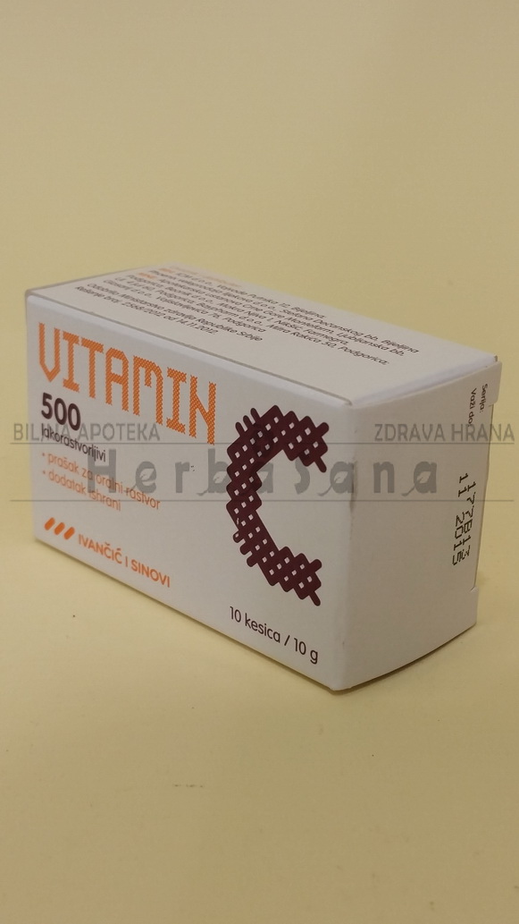 Vitamin C 500mg prah 10kesica