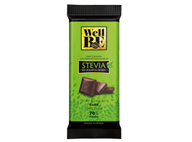 WellBE crna čokolada stevia 80g