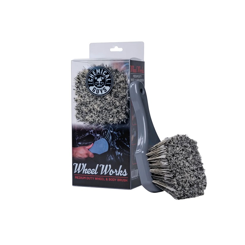 Chemical Guys Wheel Works Medium Duty Wheel & Body Brush – Četka za detajling felgi i pneumatika (ACCG09)