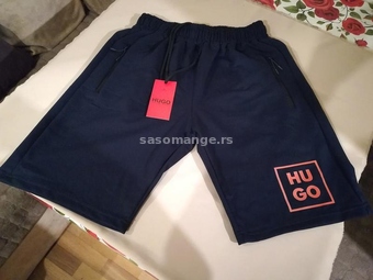 Nove muske pamucne markirane bermude Hugo Boss 2XL 3XL Teget Novo