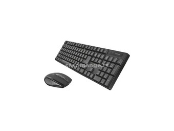 Tastatura+miš TRUST ODY II bežični set/Silent/SRB/crna