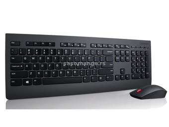 LENOVO tastatura+miš Professional bežični set, 4X30H56796, US, crna