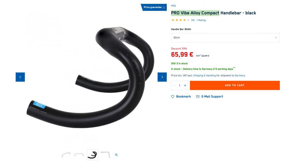 PRO Vibe Alloy Compact Di2 42 cm