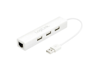 Logilink hub USB 2.0, 3 port, 1 LAN, mrežni adapter ( 5315 )
