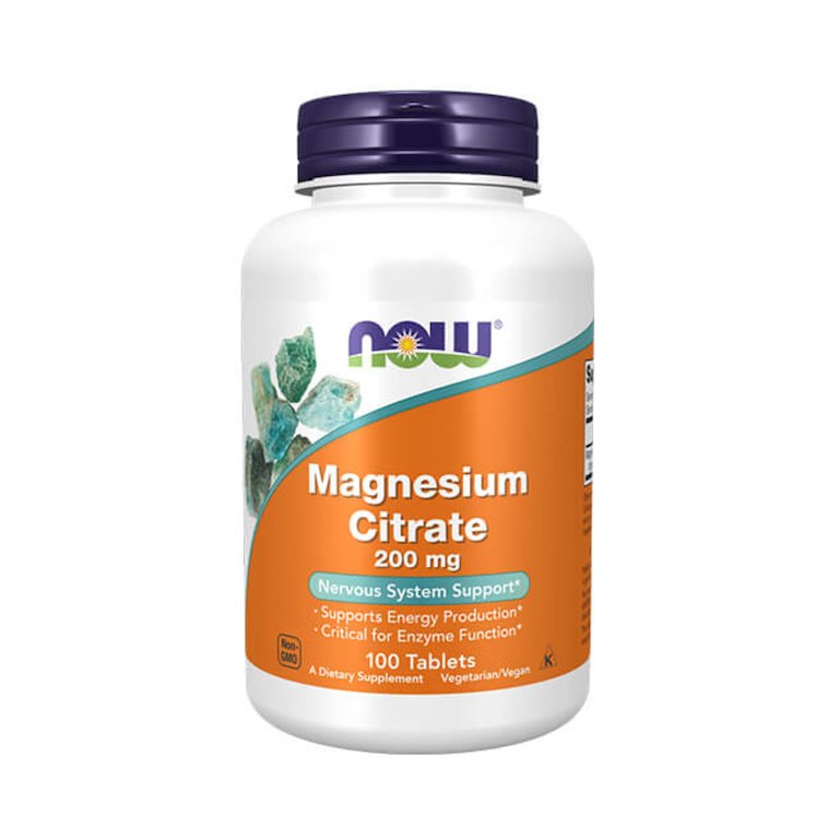 Now Magnesium Citrate 200mg 100 tableta