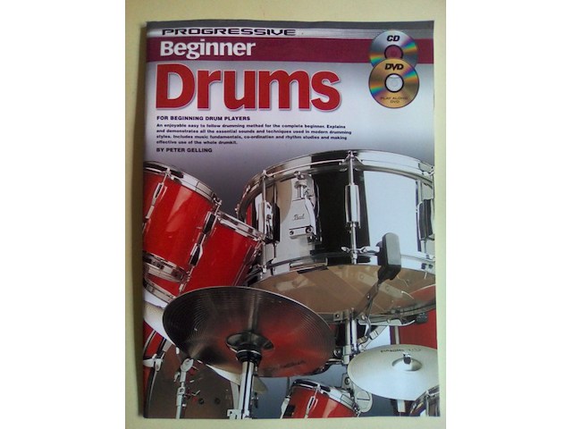 Bubnjevi za početnike (na engleskom),  knjiga+CD+DVD