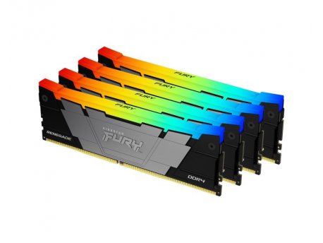 KINGSTON DIMM DDR4 128GB (4X32GB KIT) 3200MT/S KF432C16RB2AK4/128 FURY RENEGADE RGB BLACK XMP