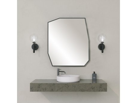 HANAH HOME DEKORATIVNO OGLEDALO QUARTZ MIRROR BLACK