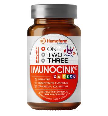 One Two Three Imunocink za decu, 60 tableta za žvakanje