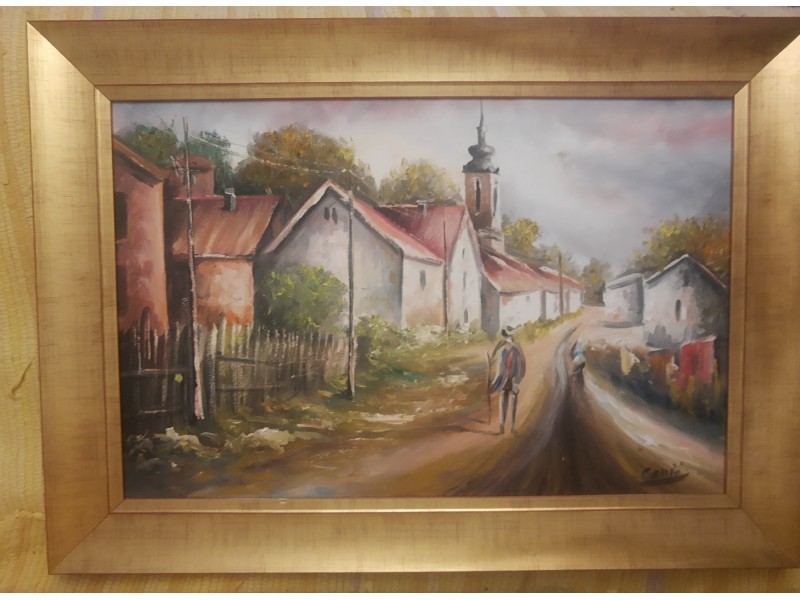 D. Canić:"U mom sokaku", de luxe uramljeno 52x72 cm