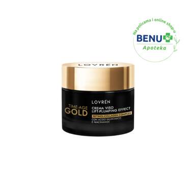 Lovren Time-age Gold Krema za lice sa efektom podizanja i popunjavanja, 30 ml