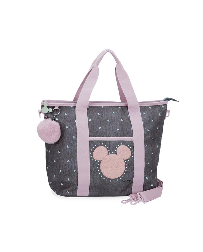 TORBA MICKEY STUD GRAY Disney