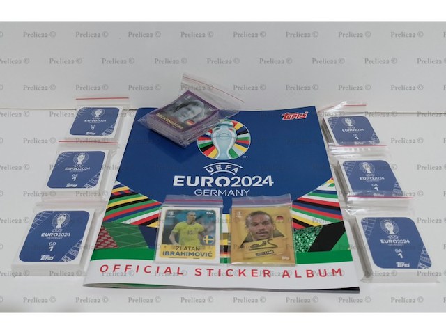 EURO 2024 - kompletan set + ljubičaste paral + meki alb