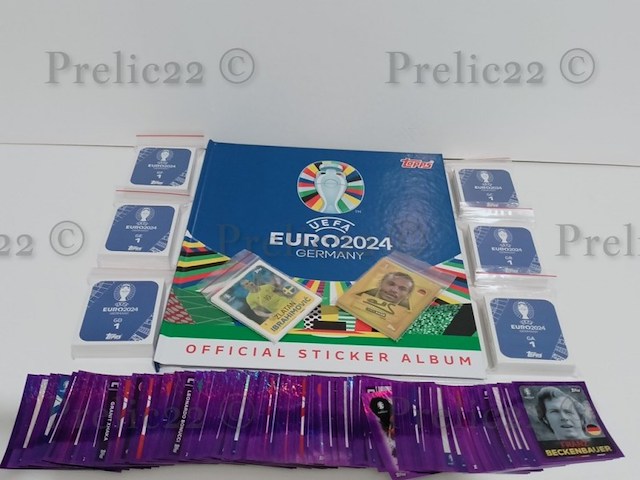 EURO 2024 - kompletan set + ljubičaste paral + HC album