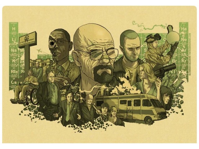 Poster Retro Breaking Bad Model 2