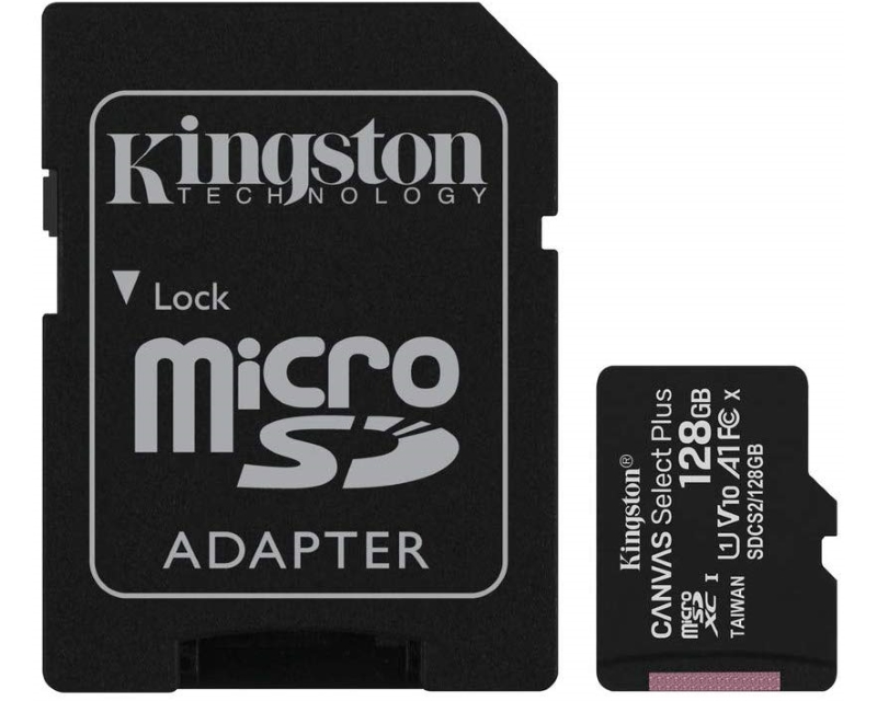KINGSTON - Memorijska kartica A1 MicroSDXC 128GB 100R class 10 SDCS2/128GB + adapter