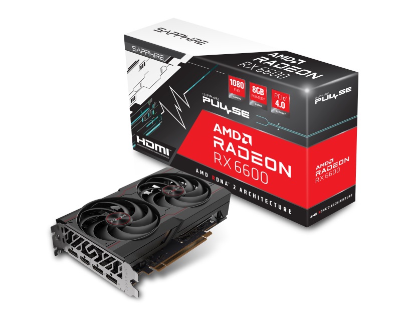 SAPPHIRE - AMD Radeon RX 6600 8GB 128bit PULSE RX 6600 GAMING 8GB (11310-01-20G) grafička karta
