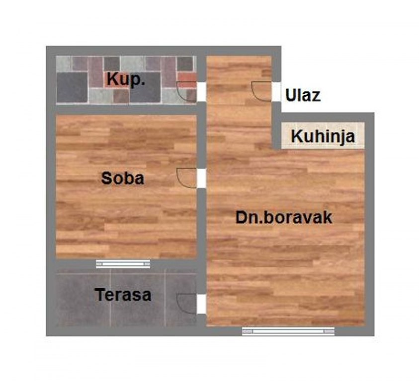 Dvosoban stan u izgradnji - TELEP - 41m2