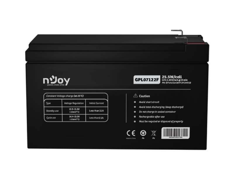 NJOY - GPL07122F baterija za UPS 12V 7Ah (BTVACGUOBTF2FCW01B)