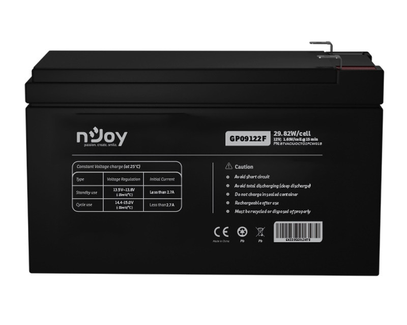 NJOY - GP09122F baterija za UPS 12V 9Ah (BTVACIUOCTO2FCW01B)