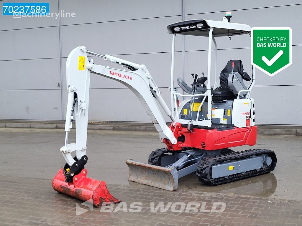 Takeuchi TB217 R EXTANDABLE UNDERCARRIAGE - EX DEMO mini bager