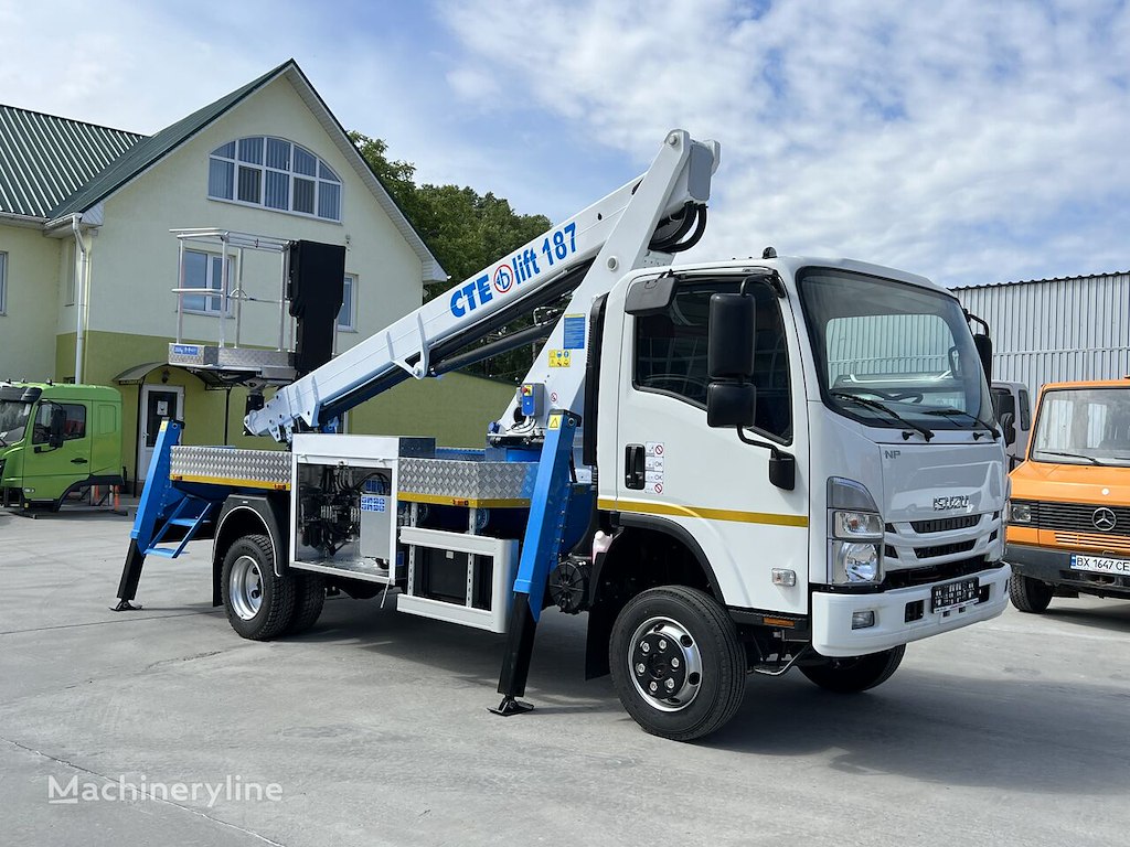 Nova CTE B-LIFT 187 na shassi ISUZU NPS75L-K 4h4 auto dizalica s korpom