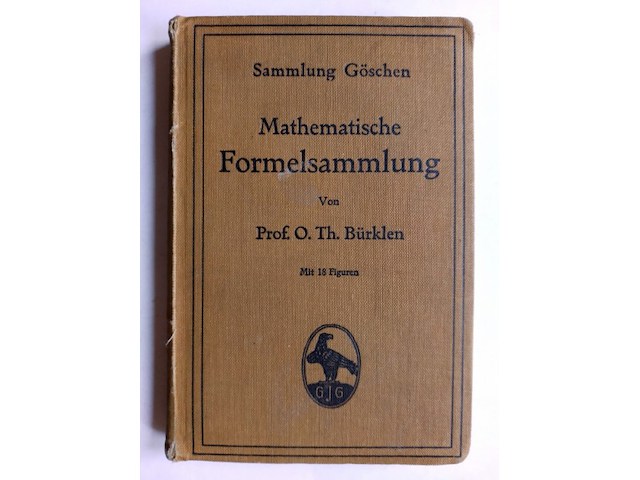 MATEMATISCHE FORMELSAMMLUNG (1909)