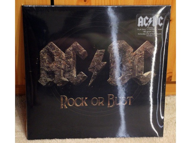 AC/DC - Rock Or Bust LP+CD NOVO!