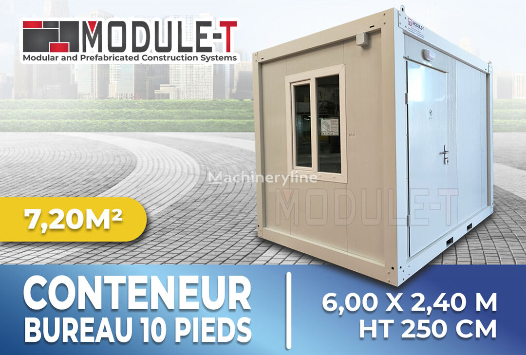 Novi Module-T CONTENEUR BUREAU 10 PIEDS | BUNGALOW DE CHANTIER | MODULAIRE stambeno-poslovni kontejner