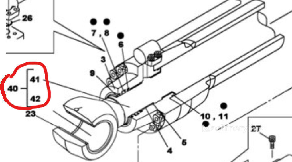Case LB011320 hidraulični cilindar za CX210B CX220B CX220C CX230B građevinske mašine
