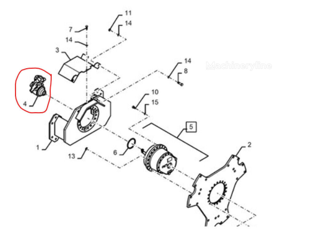 Case 48180109 hidraulični motor za SV208 SV208D SV210 građevinske mašine
