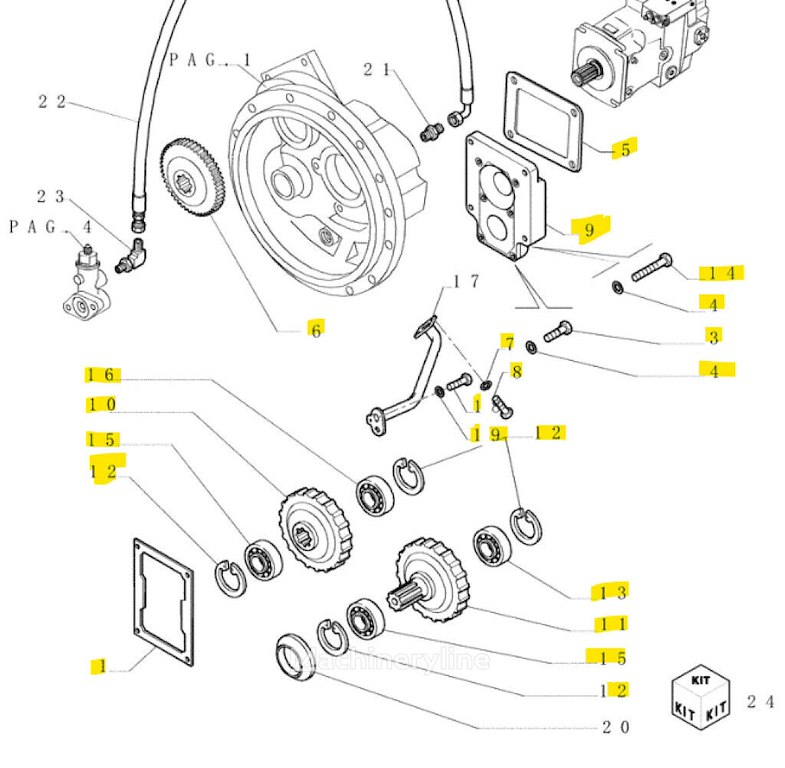 Case 76093726 za 3550 građevinske mašine