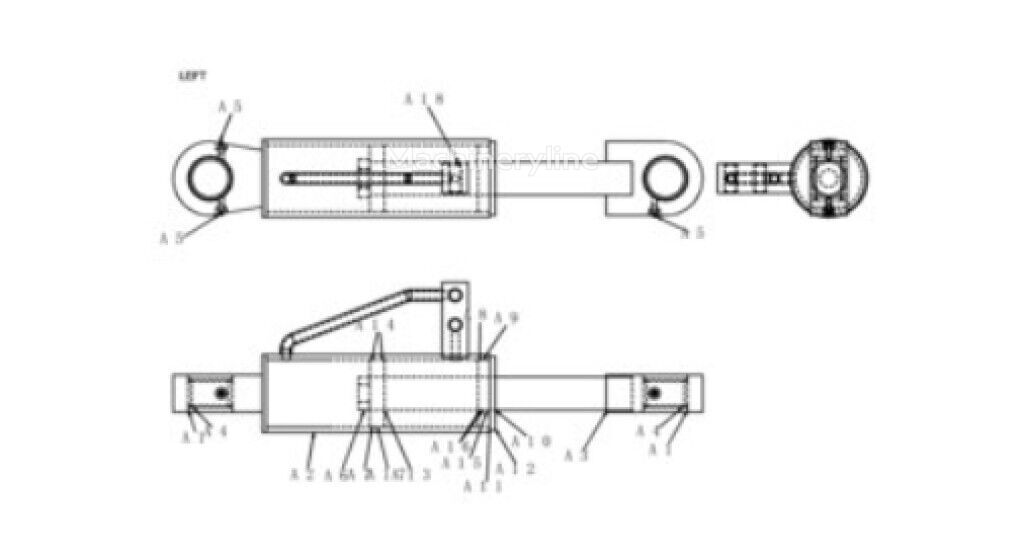 Case ED150 ED190LC-6E ED195-8 ED150-1E ED150-2 ED160 hidraulični cilindar za građevinske mašine