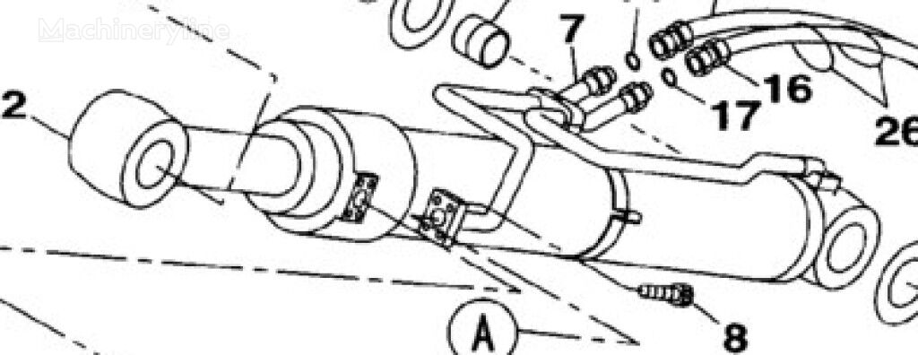 Case KLV12600 KLV12600 hidraulični cilindar za CX160B bagera