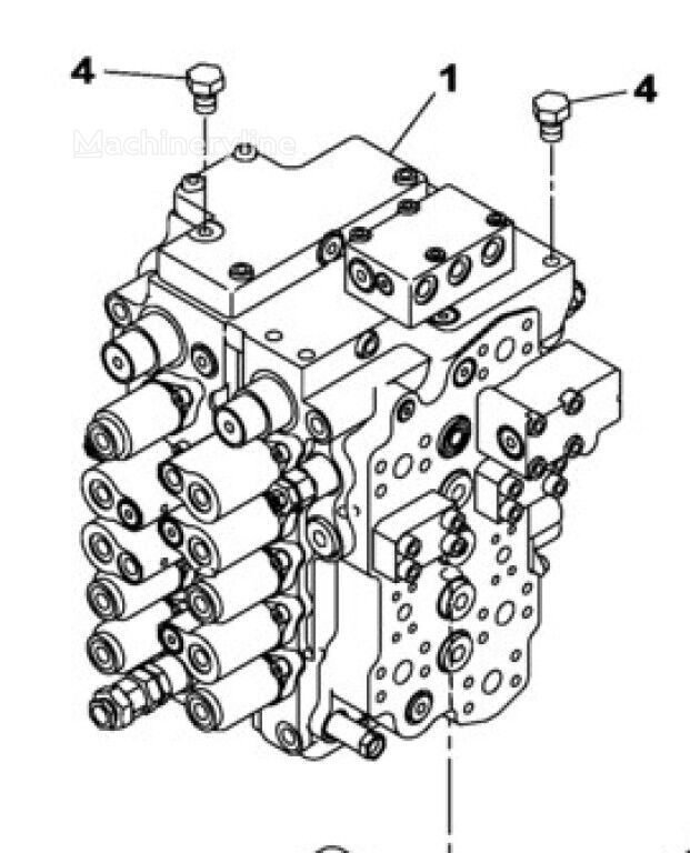 Case KNJ16060 hidraulični razvodnik za Case CX130B bagera