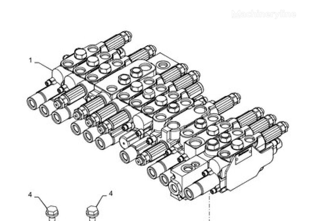 Case PX30V00083F1 hidraulični razvodnik za E35B mini bagera