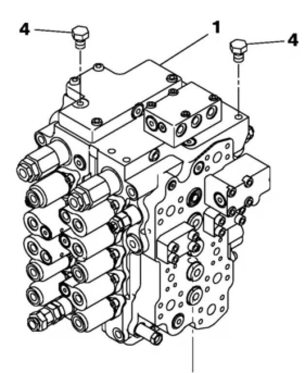 Case KNJ15591 KNJ15591 hidraulični razvodnik za CX130B bagera