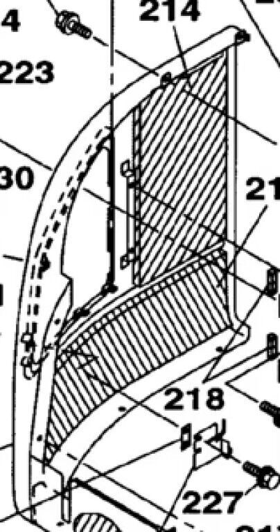 Case KRN2658Y2 oblaganje za CX225SR građevinske mašine